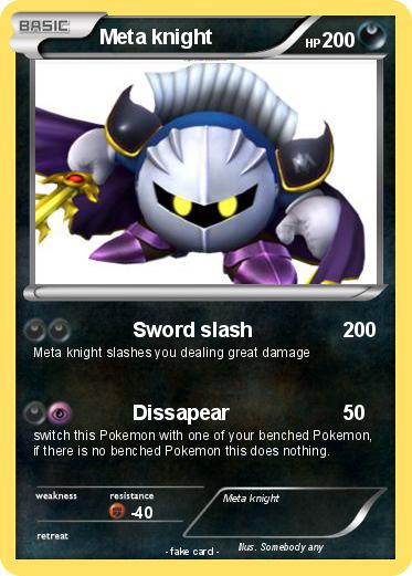 Pokémon Meta knight 850 850 - Sword slash - My Pokemon Card