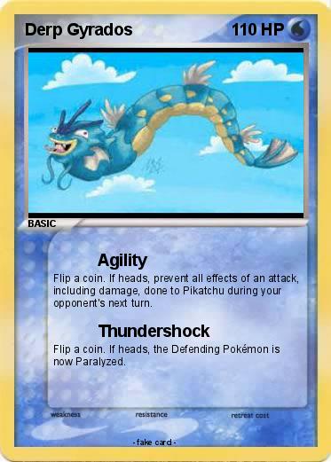 Pokémon Derp Gyrados - Agility - My Pokemon Card