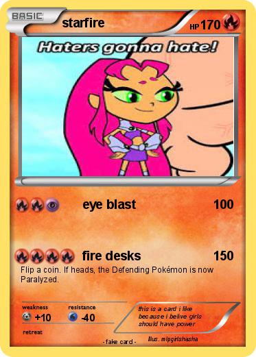Pokémon starfire 88 88 - eye blast - My Pokemon Card
