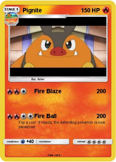 Pokémon Pignite 381 381 - Fire Blaze - My Pokemon Card