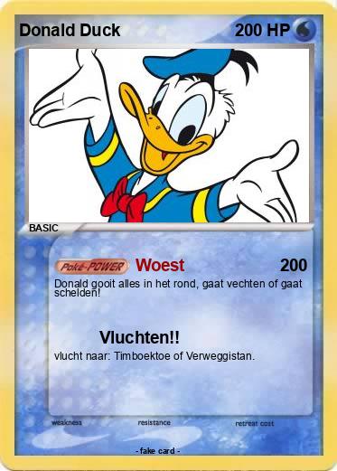 Pokémon Donald Duck 302 302 - Woest - My Pokemon Card