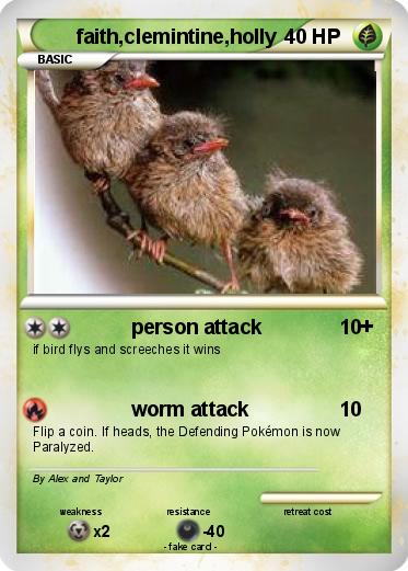 Pokémon faith clemintine holly - person attack - My Pokemon Card
