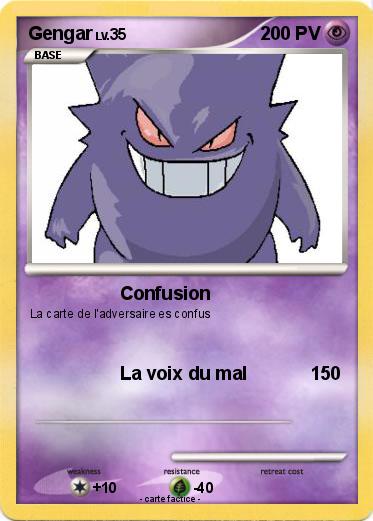Pokémon Gengar 792 792 - Confusion - Ma carte Pokémon
