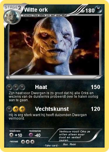 Pokémon Witte ork - Haat - My Pokemon Card