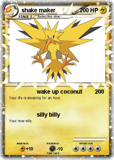 Pokémon shake maker - wake up coconut - My Pokemon Card
