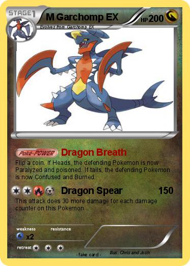 Pokémon M Garchomp EX 10 10 - Dragon Breath - My Pokemon Card