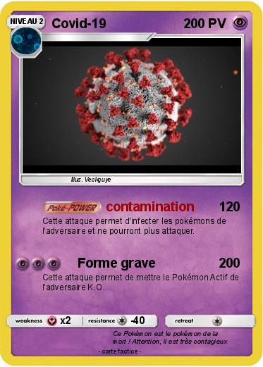 Pokémon Covid 19 24 24 - contamination - Ma carte Pokémon