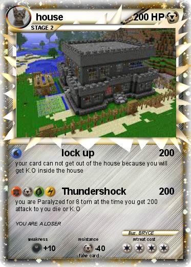 Pokémon house 82 82 - lock up - My Pokemon Card