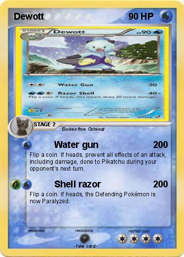 Pokémon Dewott 390 390 - Water gun - My Pokemon Card