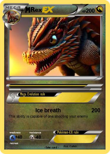 Pokémon Rex 739 739 - Ice breath - My Pokemon Card