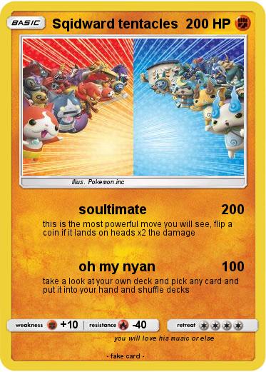 Pokémon Sqidward tentacles 1 1 - soultimate - My Pokemon Card