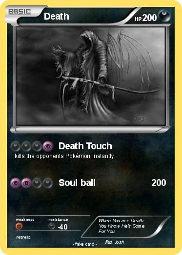 Pokémon Death 3989 3989 - Death Touch - My Pokemon Card
