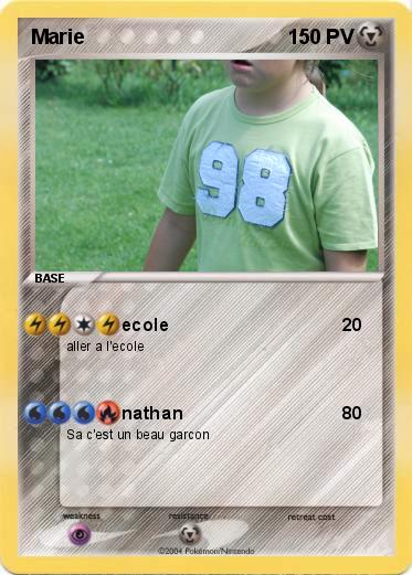 Pokémon Marie 16 16 - ecole - Ma carte Pokémon