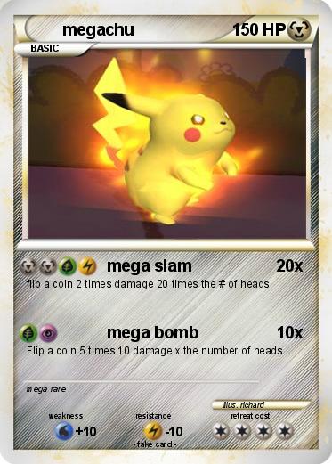 Pokémon megachu 11 11 - mega slam - My Pokemon Card
