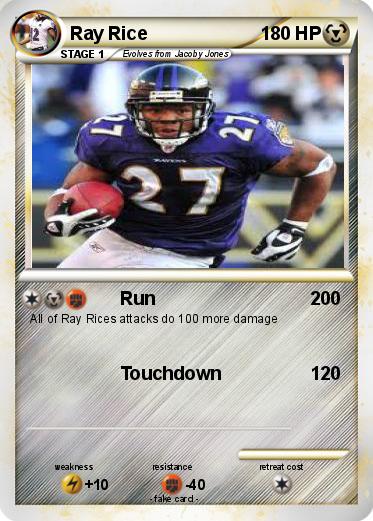 Pokémon Ray Rice 7 7 - Run - My Pokemon Card