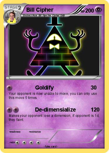 Pokémon Bill Cipher 407 407 - Goldify - My Pokemon Card