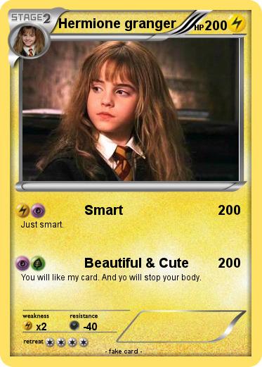 Pokémon Hermione granger 198 198 - Smart - My Pokemon Card