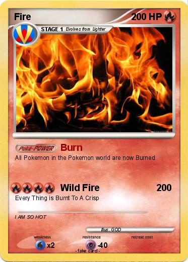 Pokémon Fire 6631 6631 - Burn - My Pokemon Card