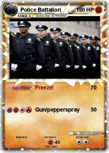 Pokémon Police Battalion - Freeze! - My Pokemon Card