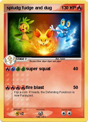Pokémon spludg fudge and dug - super squat - My Pokemon Card