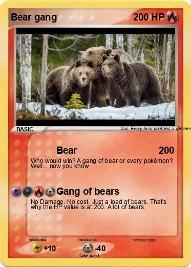 Pokémon Bear gang - Bear - My Pokemon Card