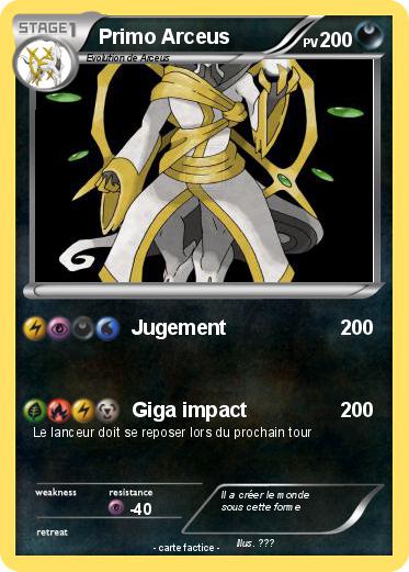 Pokémon Primal Arceus 14 14 - Jugement - Ma carte Pokémon