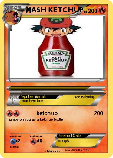 Pokémon ASH KETCHUP 72 72 - ketchup - My Pokemon Card