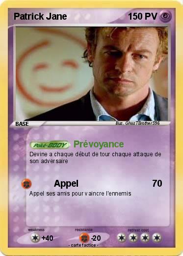 Pokémon Patrick Jane 2 2 - Prévoyance - Ma carte Pokémon
