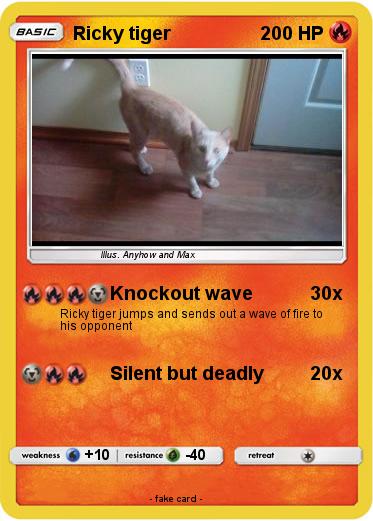 Pokémon Ricky tiger - Knockout wave - My Pokemon Card