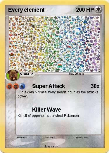 Pokémon Every element - Super Attack - My Pokemon Card