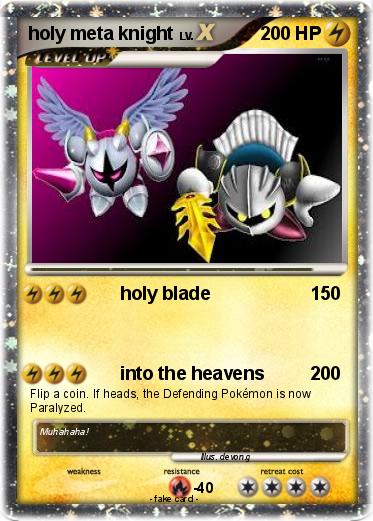 Pokémon holy meta knight - holy blade - My Pokemon Card
