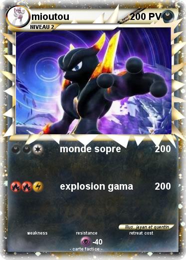 Pokémon mioutou 82 82 - monde sopre - Ma carte Pokémon