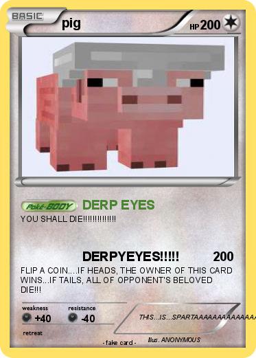 Pokémon pig 555 555 - DERP EYES - My Pokemon Card