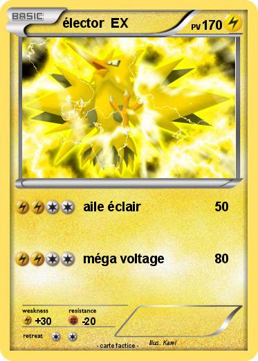 Pokémon elector EX 21 21 - aile éclair - Ma carte Pokémon