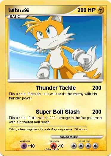 Pokémon tails 717 717 - Thunder Tackle - My Pokemon Card