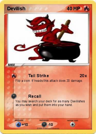 Pokémon Devilish - Tail Strike - My Pokemon Card