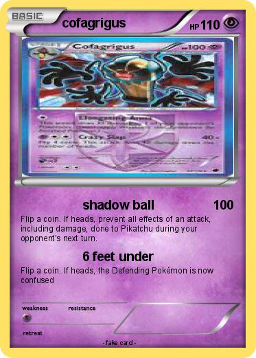 Pokémon cofagrigus 98 98 - shadow ball - My Pokemon Card