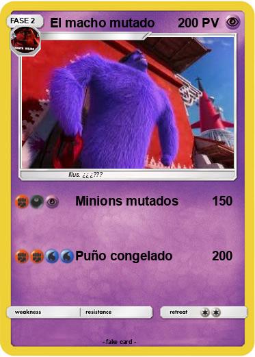 Pokémon El macho mutado - Minions mutados - Mi carta pokémon