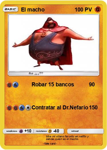 Pokémon El macho 22 22 - Robar 15 bancos - Mi carta pokémon