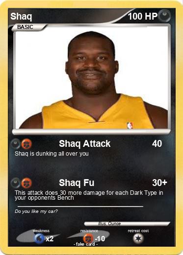 Pokémon Shaq 74 74 - Shaq Attack - My Pokemon Card