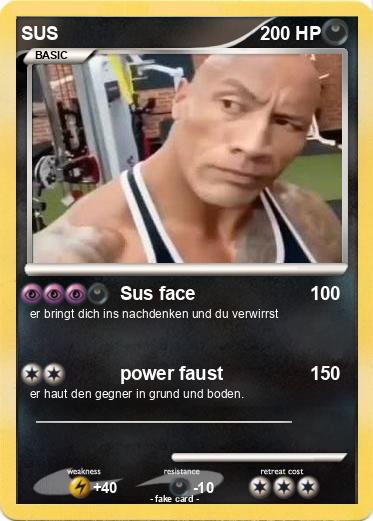 Pokémon SUS 296 296 - Sus face - My Pokemon Card
