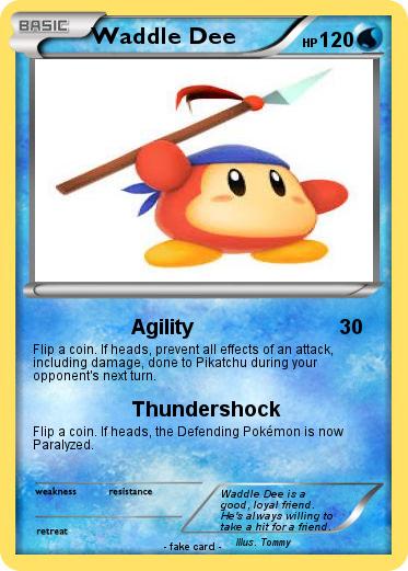 Pokémon Waddle Dee 222 222 - Agility - My Pokemon Card