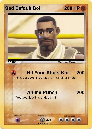 Pokémon Sad Default Boi - Hit Your Shots Kid - My Pokemon Card