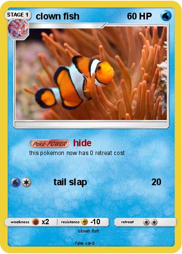 Pokémon clown fish 7 7 - hide - My Pokemon Card