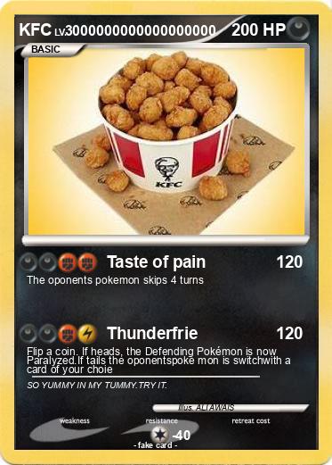Pokémon KFC 281 281 - Taste of pain - My Pokemon Card