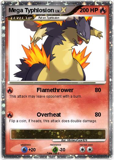 Pokémon Mega Typhlosion 11 11 - Flamethrower - My Pokemon Card