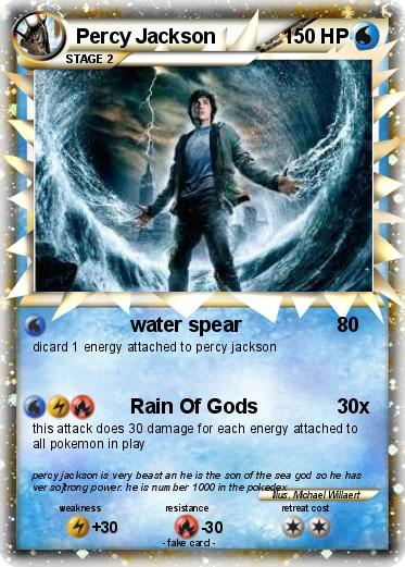 Pokémon Percy Jackson 68 68 - water spear - My Pokemon Card