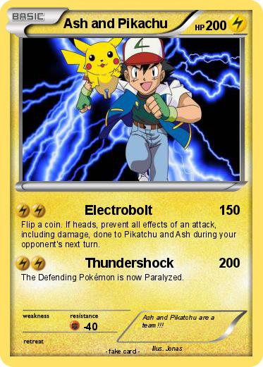 Pokémon Ash and Pikachu 90 90 - Electrobolt - My Pokemon Card