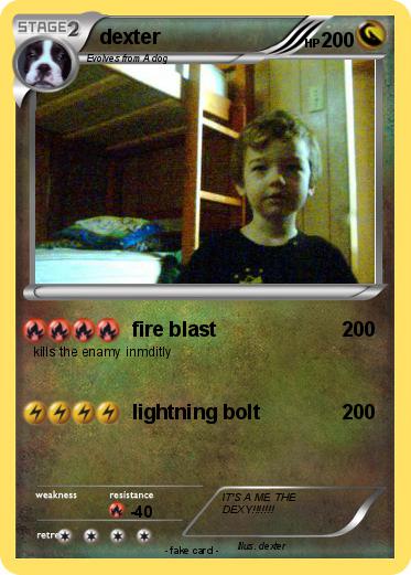 Pokémon dexter 130 130 - fire blast - My Pokemon Card