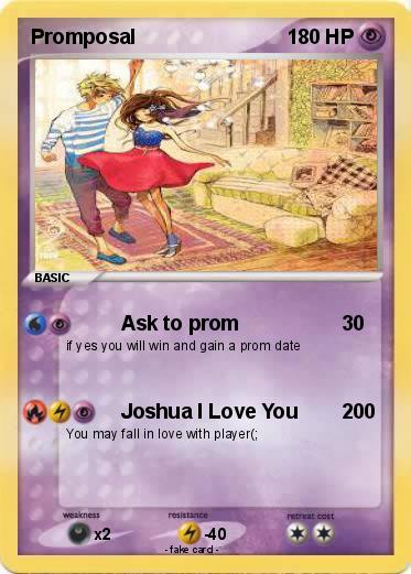 Pokémon Promposal - Ask to prom - My Pokemon Card